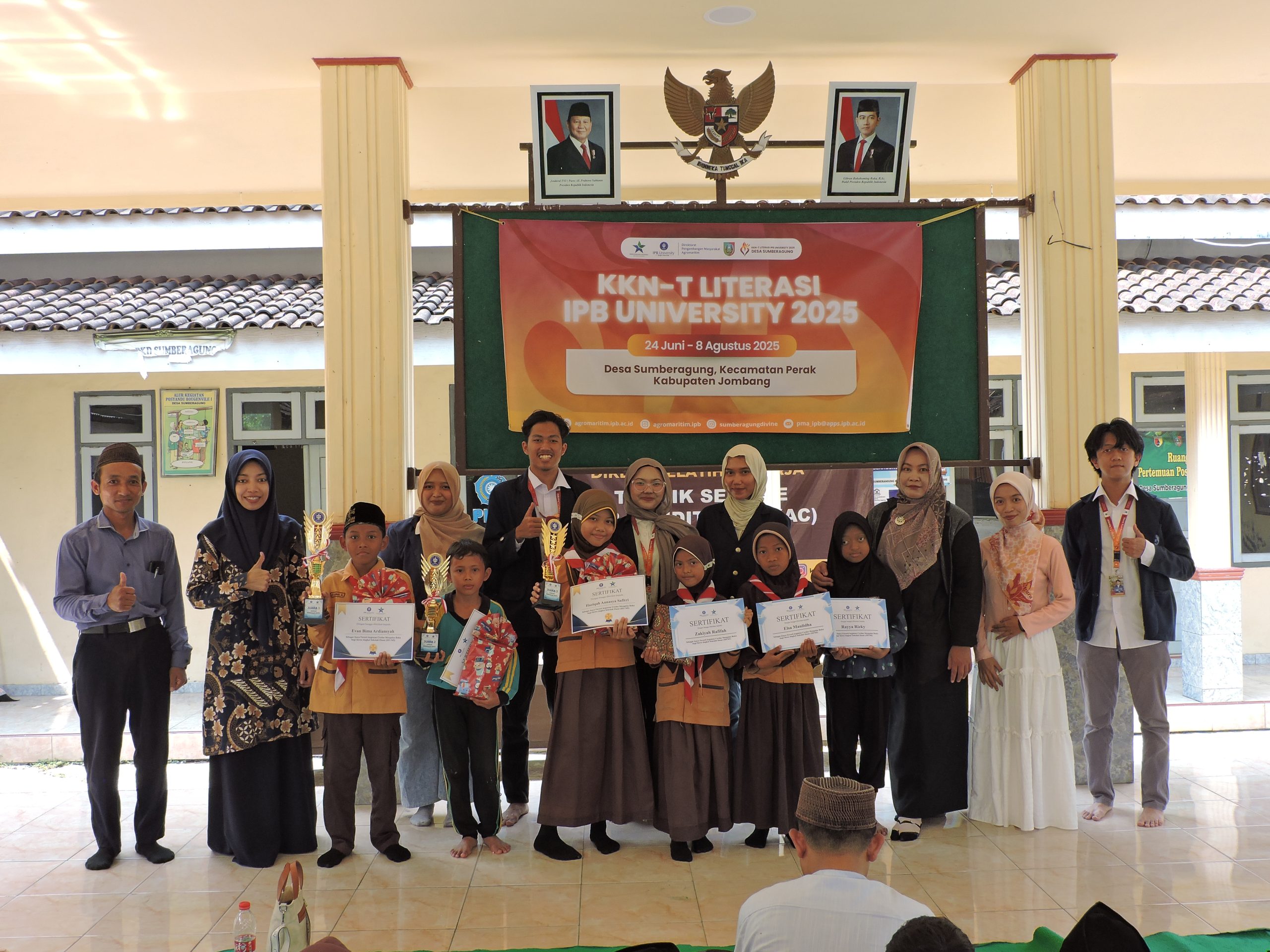 Apresiasi Literasi KKN-T Literasi IPB University di Desa Sumberagung ...
